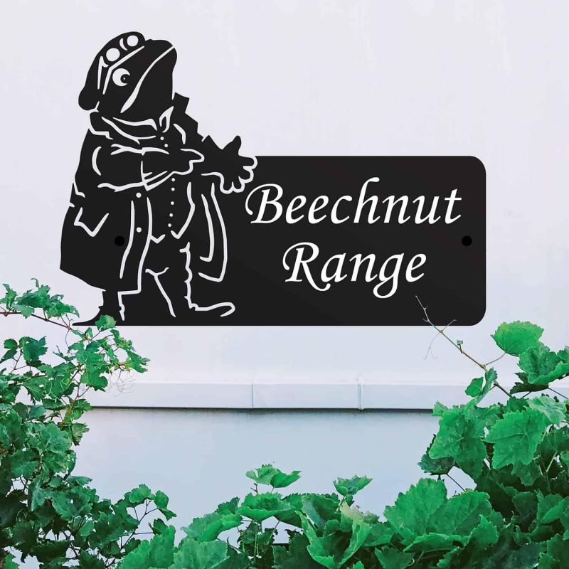 Steel Mr Toad House Name Sign | Black Country Metalworks