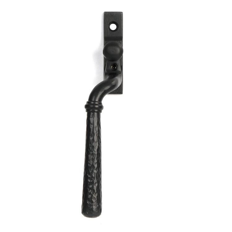 16mm Matte Black Hammered Espagnolette Window Handle - Left Hand ...