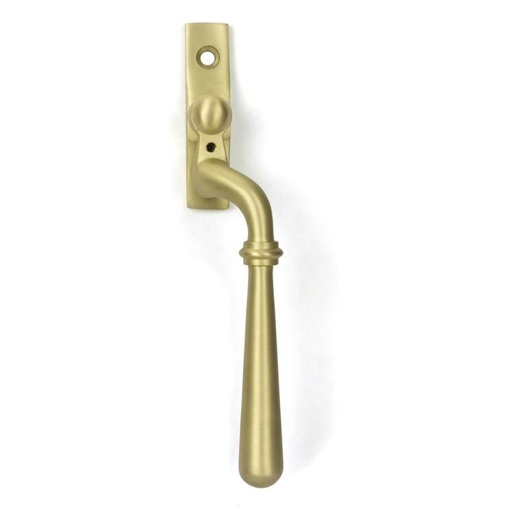 16mm Modern Satin Brass Espagnolette Window Handle - Right Hand | Black ...