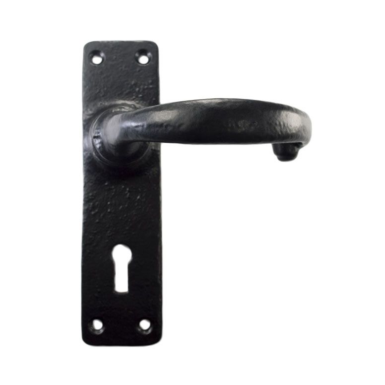 "Aldrington" Cast Iron Lever Handle | Black Country Metalworks