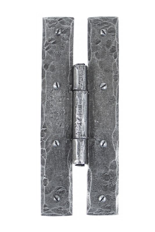 7" Pewter H Hinge Pair | Black Country Metalworks