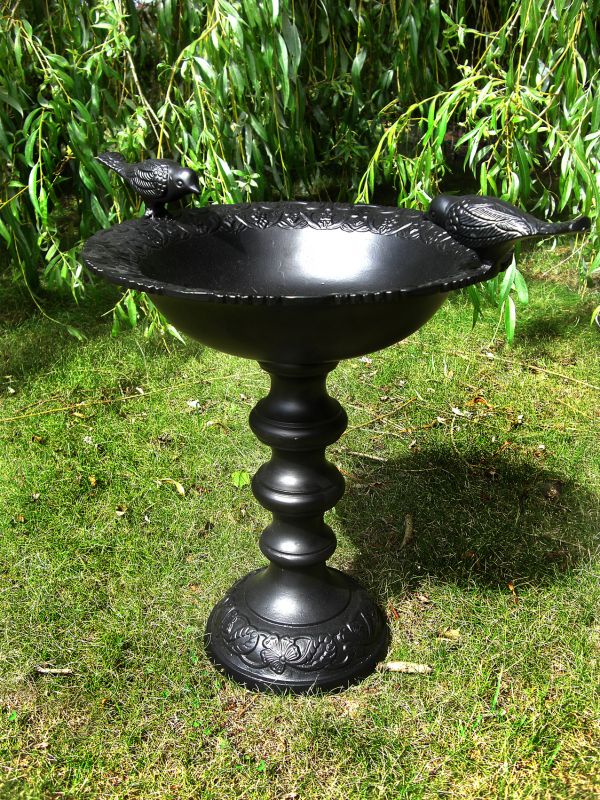 Decorative Bird Design Bird Bath | Black Country Metalworks