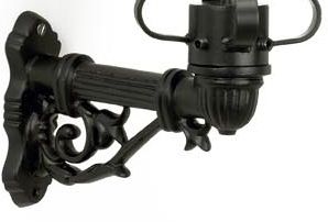 Heart Ornate Corner Lantern Bracket | Black Country Metalworks
