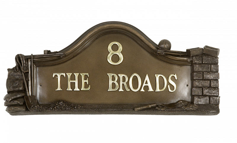 Bronze Builders House Name Sign | Black Country Metalworks