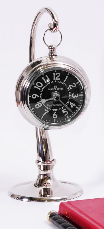 Grey Bi-Plane Desk Clock | Black Country Metalworks