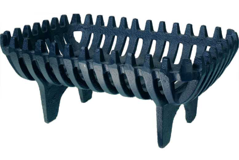 Large Robust Cast Iron Fire Basket 46cm | Black Country Metalworks