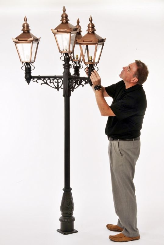 The Victorian Quadruple Lamp Post and Lantern Set | Black Country ...