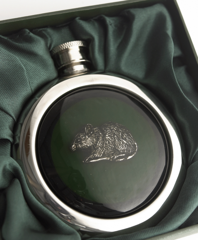 Rat Whiskey Flask | Black Country Metalworks