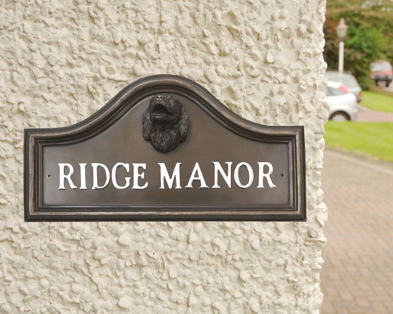 Red Setter House Name Plaque | Black Country Metalworks