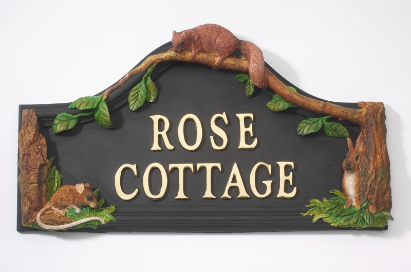 Woodland Hand Painted Double Sided House Name Sign | Black Country ...