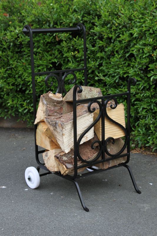 Viking Wrought iron Log Trolley | Black Country Metalworks