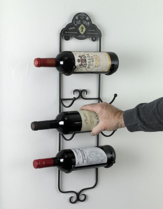 "Cave A Vins" Wall Mounted Wine Rack | Black Country Metalworks