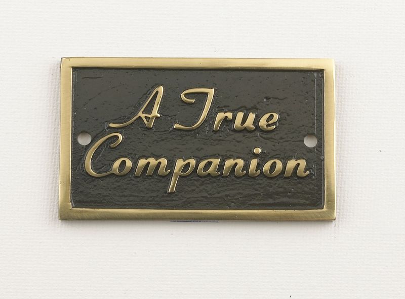 A True Companion Memorial Plaque | Black Country Metalworks