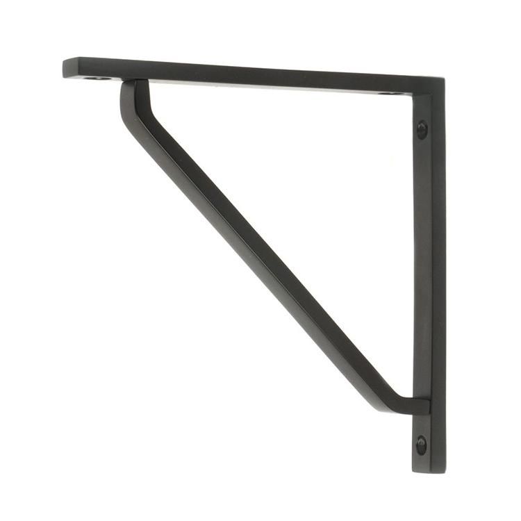 Aged Bronze "Emmanuel" Modern Shelf Bracket - 150mm x 150mm | Black ...