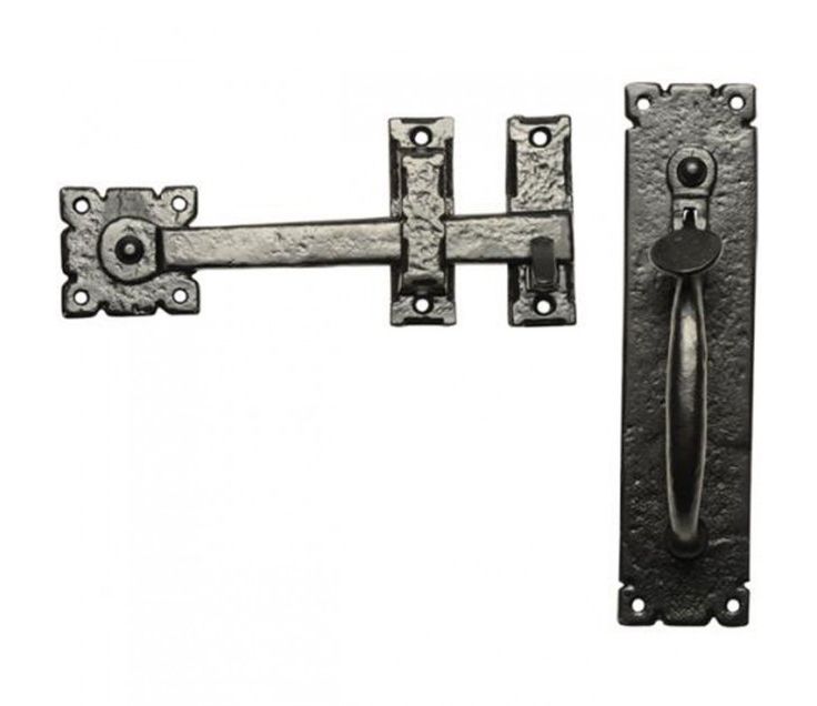 Antique Blacksmith Style Door Latch Set | Black Country Metalworks