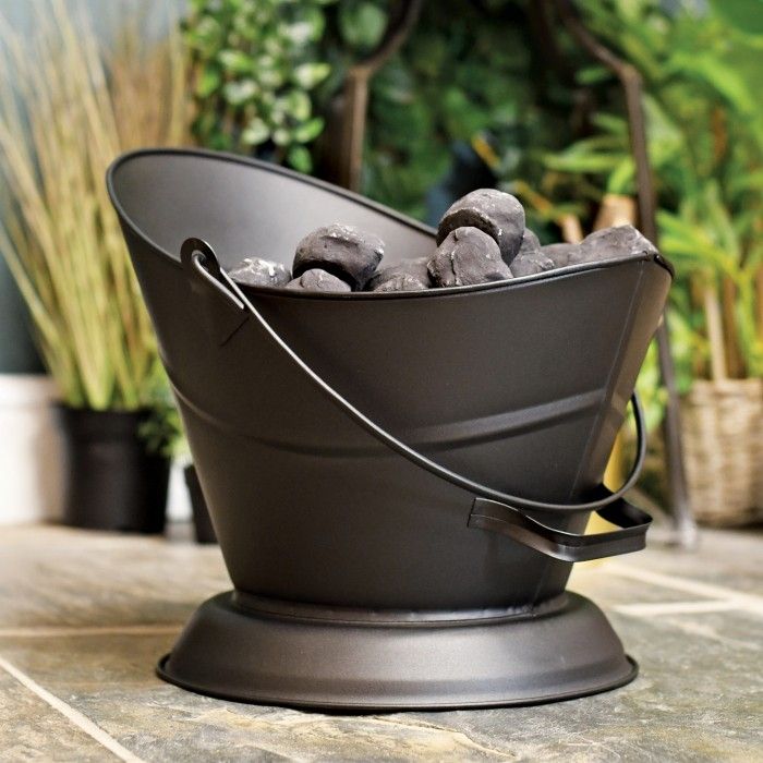 Low Scoop Coal Bucket with Handle | Black Country Metalworks