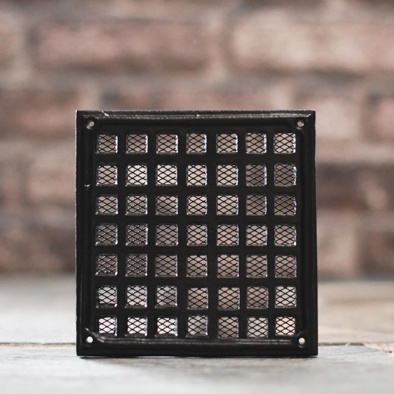 Black Cast Iron Square Air Brick/Air Vent | Black Country Metalworks