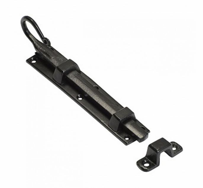 Black Iron Straight Bolt | Black Country Metalworks