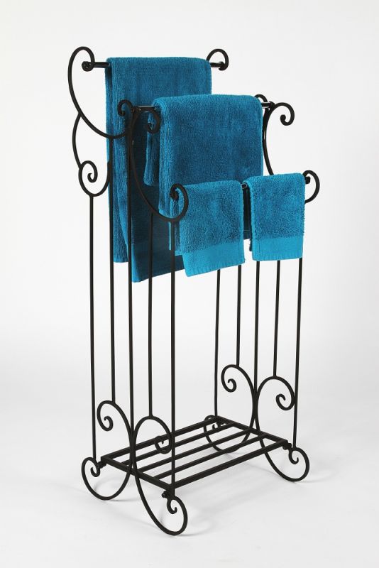 Iron Scrolled Towel Rail | Black Country Metalworks