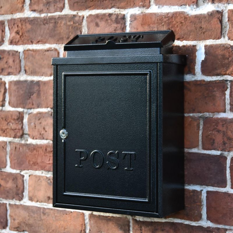 Black "Oxford" Wall Mounted Post Box | Black Country Metalworks