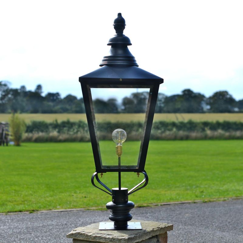 Black Rochester Entrance Pillar Light - 105cm | Black Country Metalworks