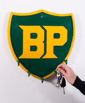 “Shield” BP Key and Coat Rack | Black Country Metalworks