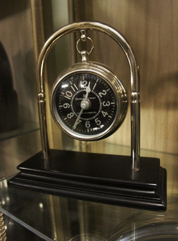 Grey Bi-Plane Desk Clock | Black Country Metalworks