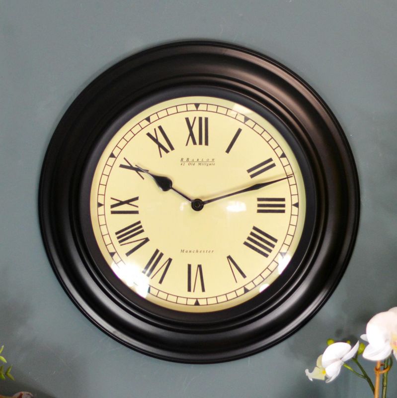 Daniel & Ashley wall clock | Black Country Metalworks