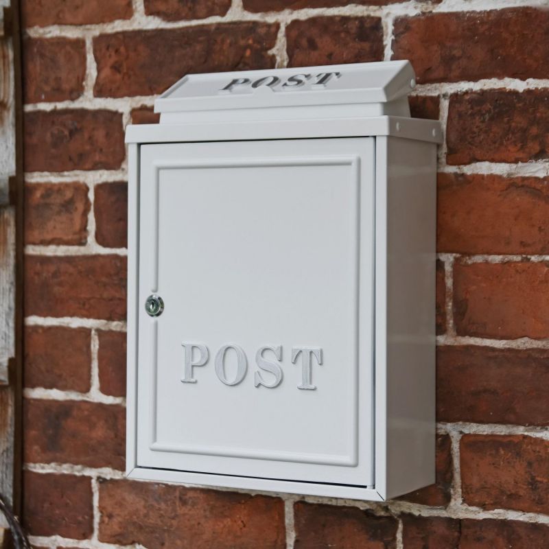 Light Stone "Oxford" Wall Mounted Post Box | Black Country Metalworks