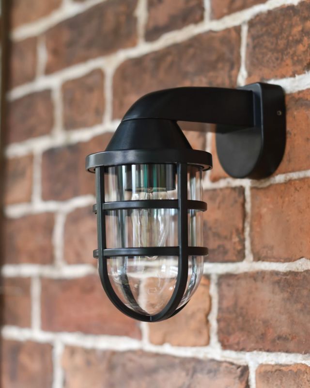 Contemporary Nautical Caged Wall Light | Black Country Metalworks