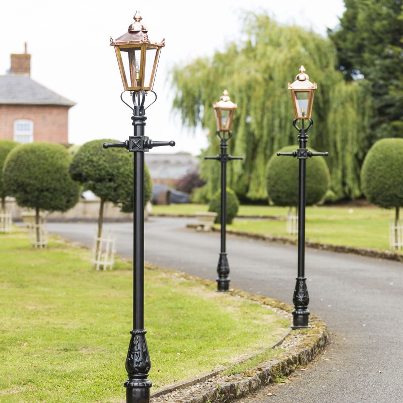 Victorian Lamp Post - Copper 2.3m | Black Country Metalworks