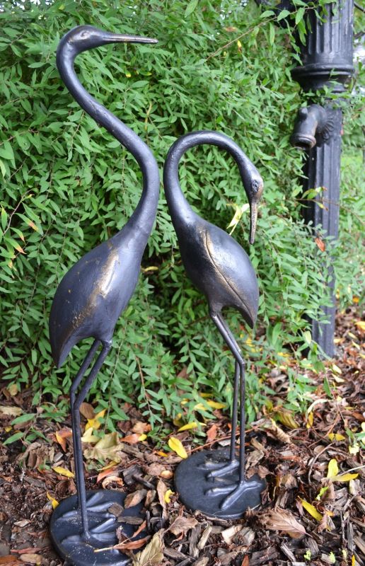 “Southfield Hall” Garden Crane Sculpture | Black Country Metalworks