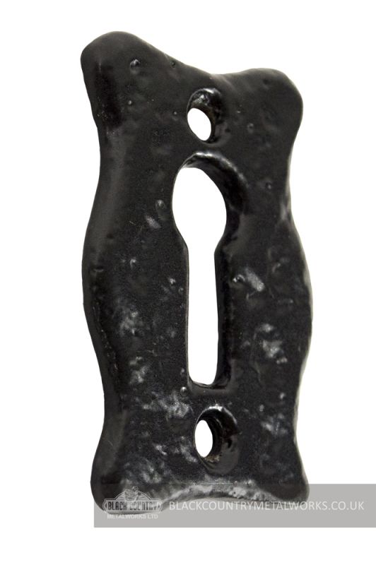 Curved Rectangular Iron Escutcheon | Black Country Metalworks