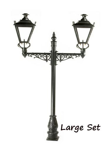 The Victorian Quadruple Lamp Post and Lantern Set | Black Country ...