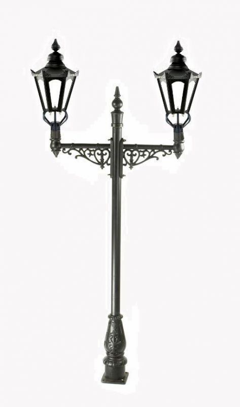 Double headed copper Hexagonal Lamp post | Black Country Metalworks