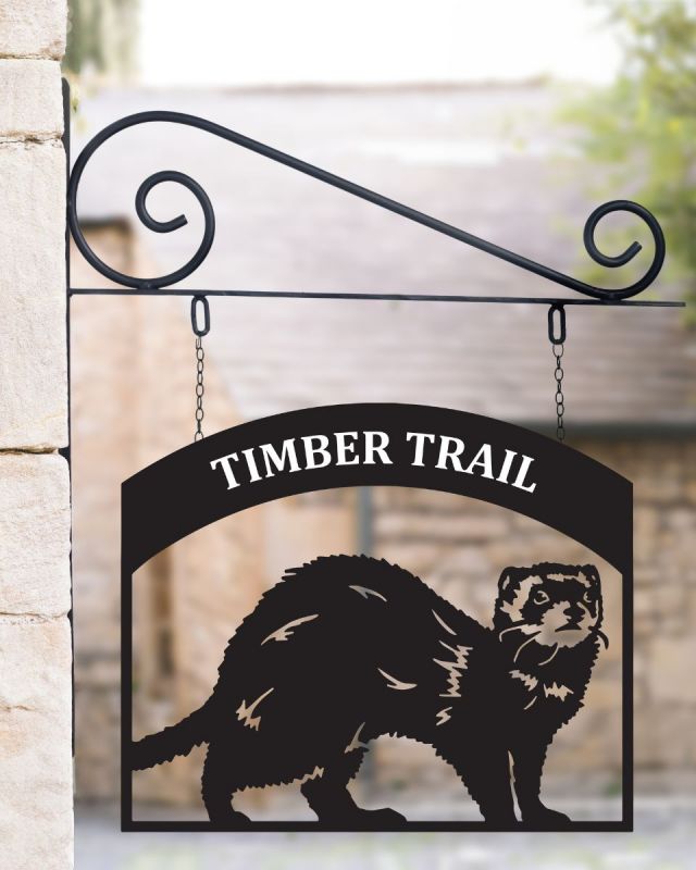Charming 'Ferret' House Sign | Black Country Metalworks