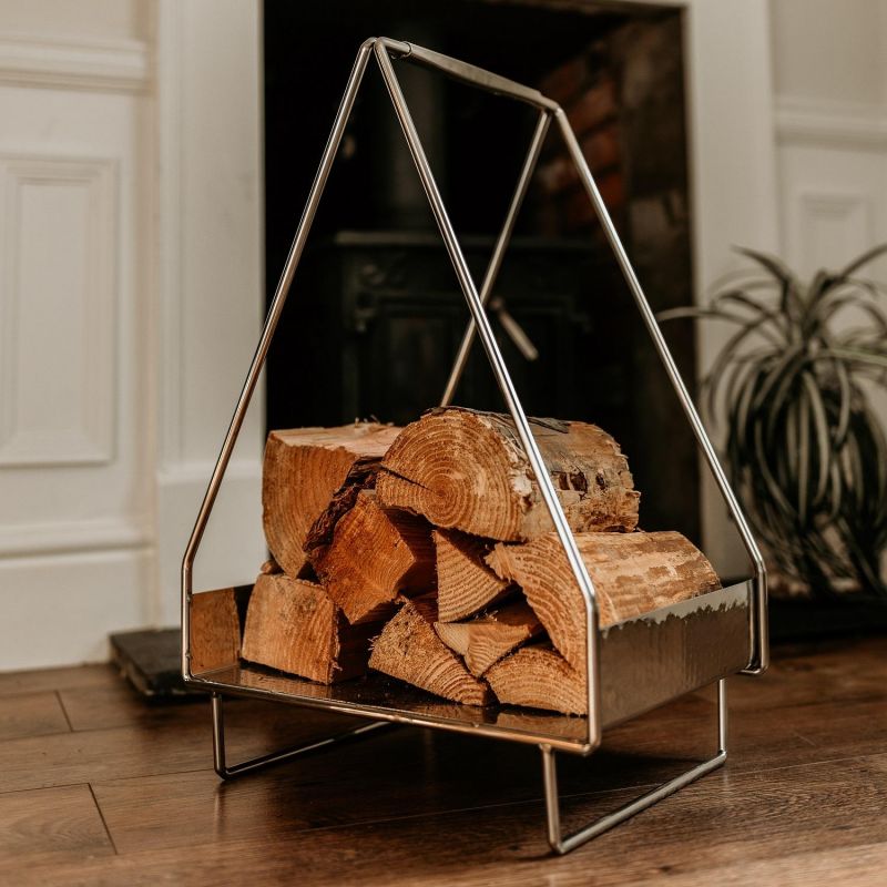 Teepee Design Log Holder | Black Country Metalworks