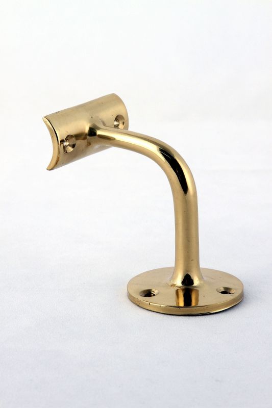Pack of 4 Ornate Brass Handrail Bracket | Black Country Metalworks