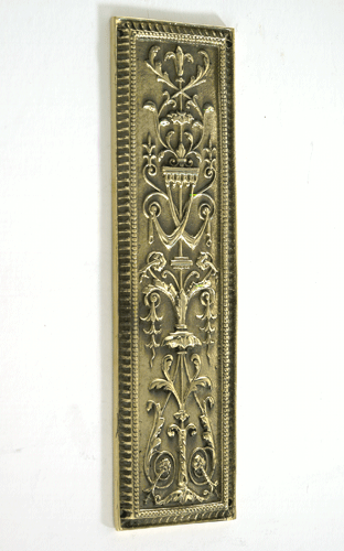 "Merick Square" Stepped Finger Plate | Black Country Metalworks