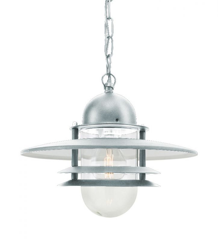 "Chesil" Galvanised Modern Hanging Light | Black Country Metalworks