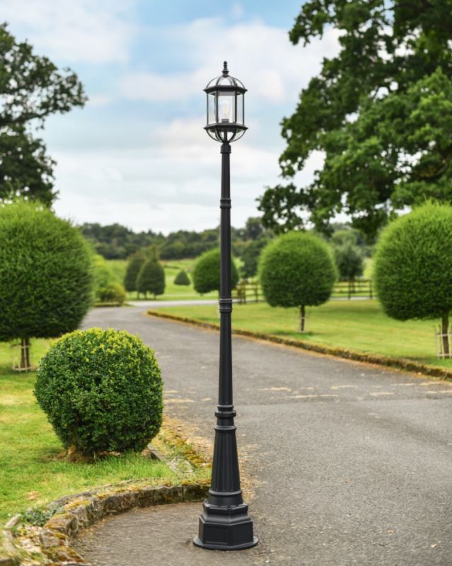 "Hemingway" Classic Bird-Cage Garden Lamp Post | Black Country Metalworks