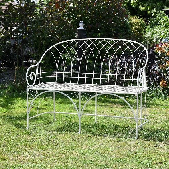 The Claire Wrought Iron Bench | Black Country Metalworks