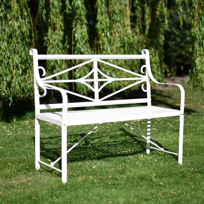 "The Cradley" Two Seater Deluxe Iron Bench | Black Country Metalworks