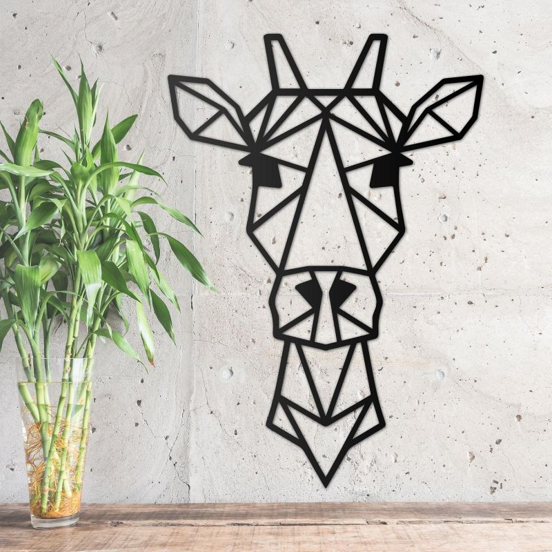 Geometric Stag Steel Wall Art | Black Country Metalworks
