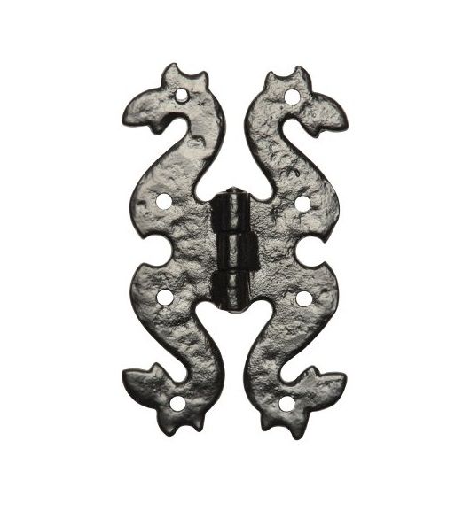 "Riverrun" Ornate Gothic Door Hinge | Black Country Metalworks