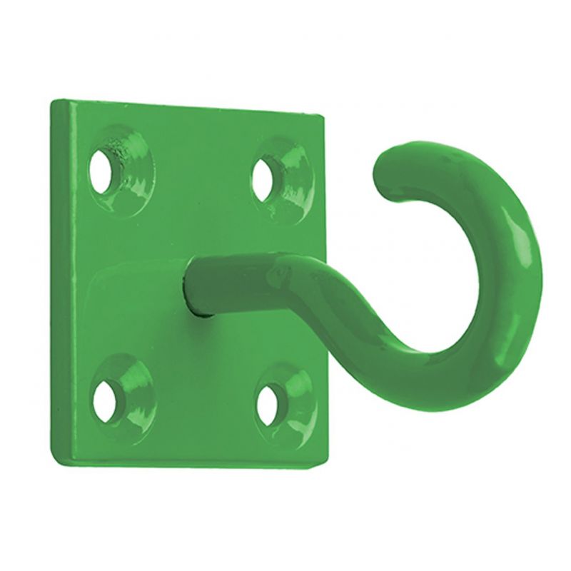 Green Wall Mounting Chain Hook | Black Country Metalworks