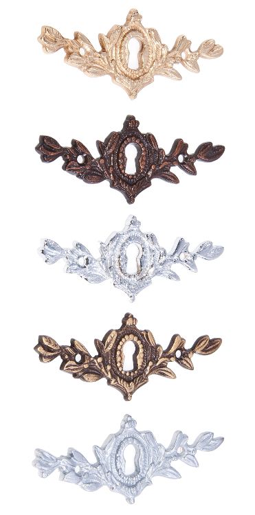 “Hearton House” Decorative Leaf Escutcheon | Black Country Metalworks