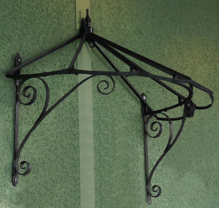 "Honeysuckle Cottage" Wrought Iron Door Canopy | Black Country Metalworks