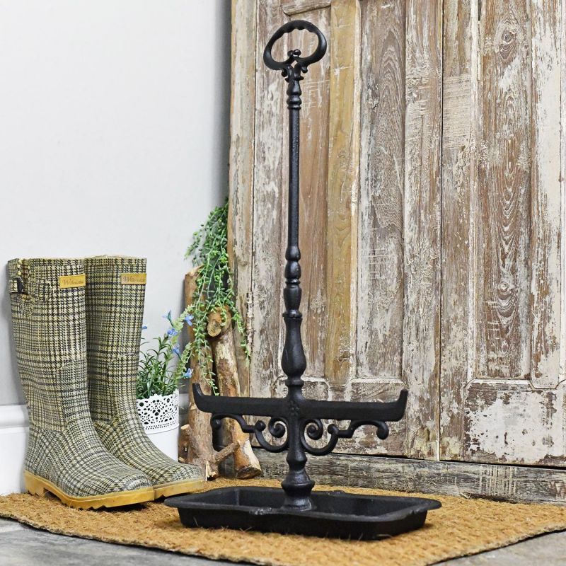 Moseby Hall Cast Iron Free Standing Boot Scraper | Black Country Metalworks