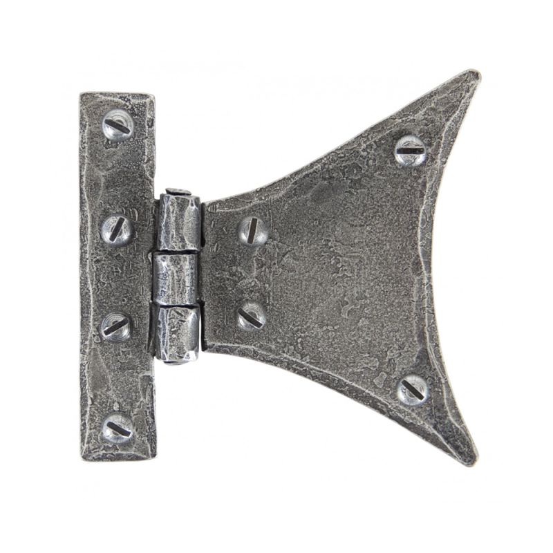 Large Pewter Half Butterfly Hinge Pair | Black Country Metalworks